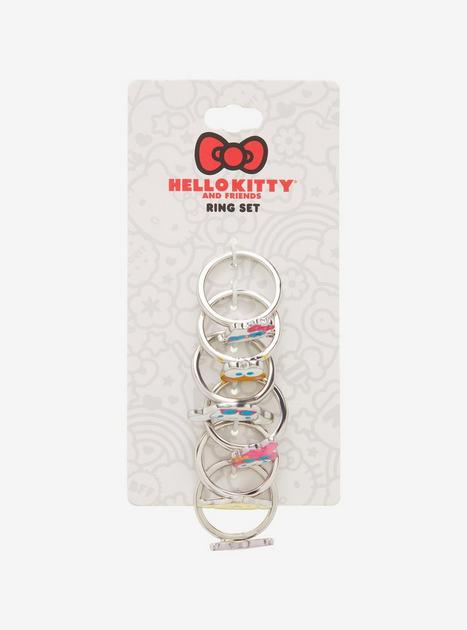 Hello Kitty And Friends Pool Party Ring Set | Hot Topic