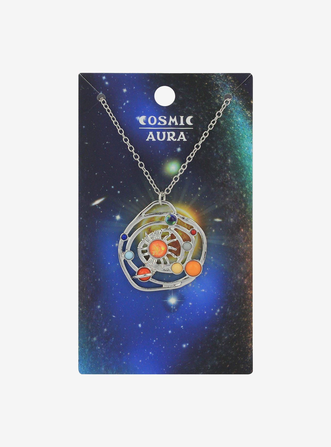 Cosmic Aura Planet Solar System Necklace | Hot Topic