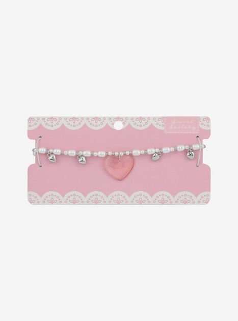 Sweet Society Heart Pearl Choker | Hot Topic