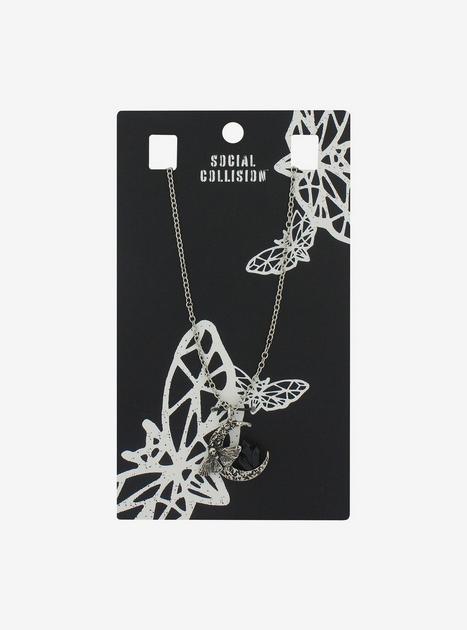Social Collision Crystal Moon Necklace | Hot Topic