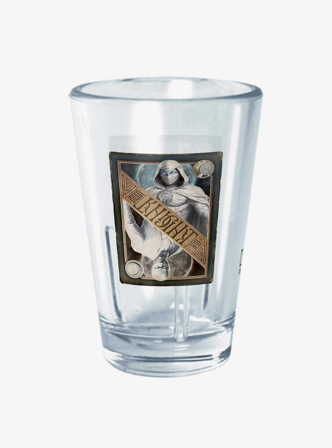 Marvel Moon Knight Dual Card Mini Glass - CLEAR | BoxLunch