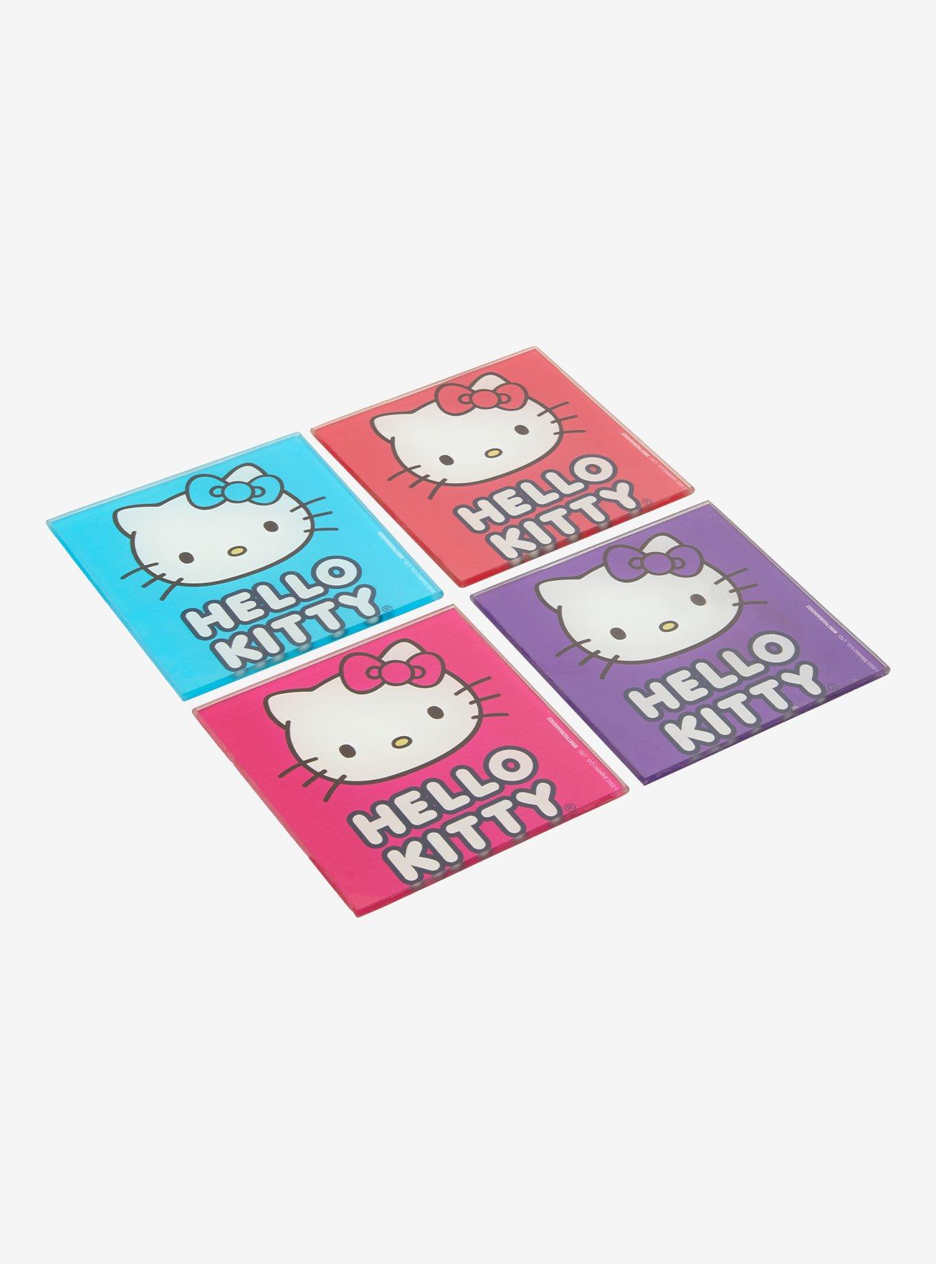 Hello Kitty Color Glass Coaster Set | Hot Topic