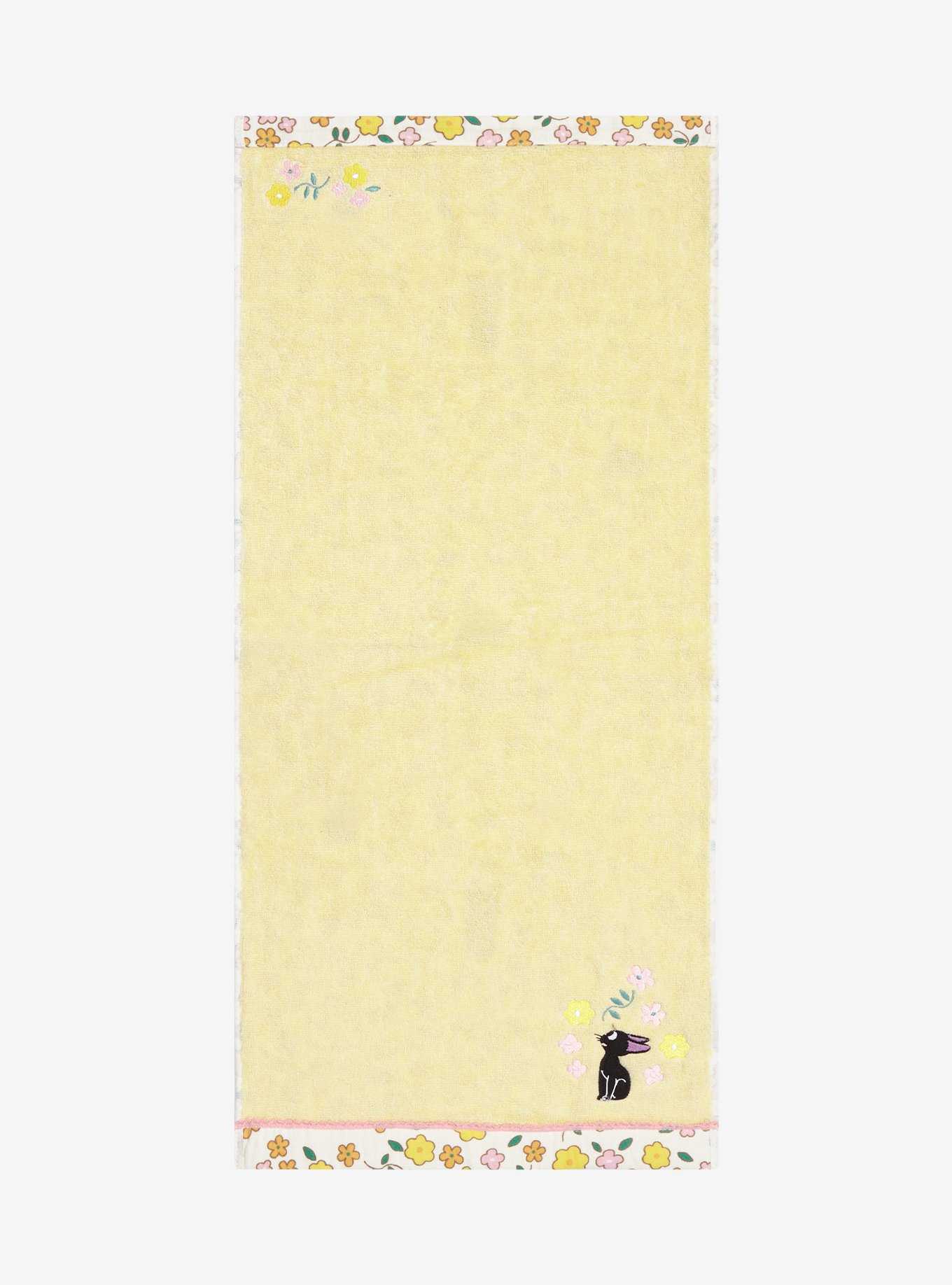 Studio Ghibli Kiki's Delivery Service Jiji Flower Face Towel | Hot Topic