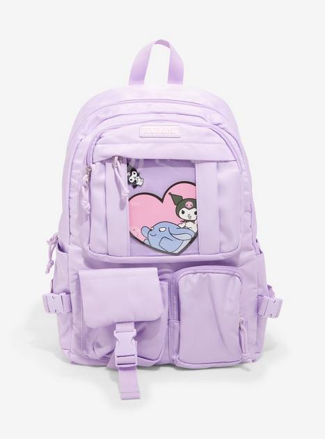 Kuromi Lavender Multi-Pocket Backpack | Hot Topic