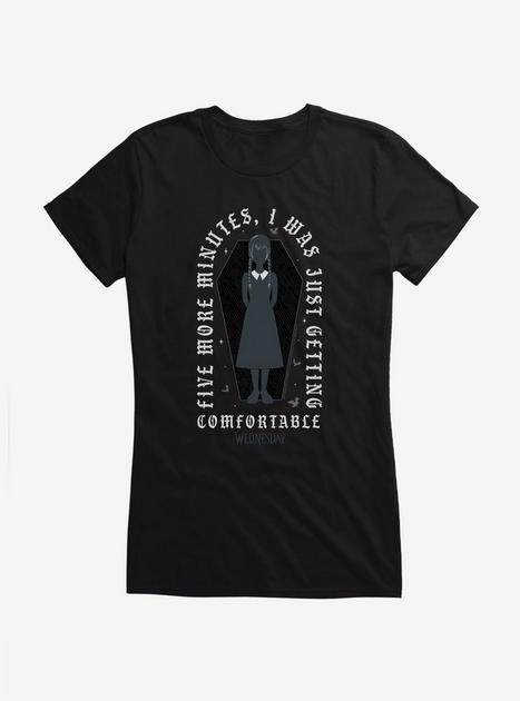 Wednesday Morgue Comfort Girls T-Shirt - BLACK | Hot Topic