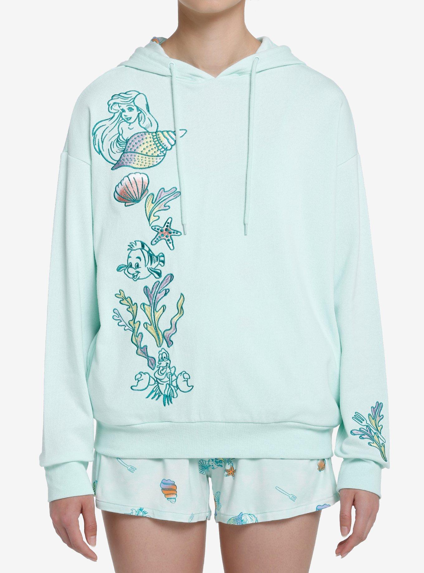 Her Universe Disney The Little Mermaid Embroidered Hoodie Her Universe ...
