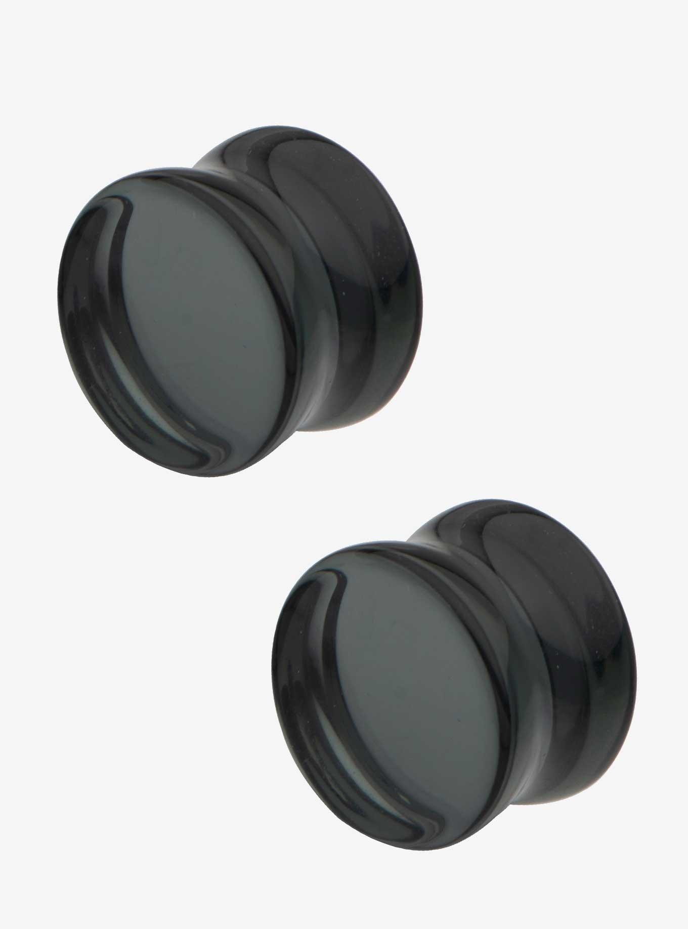 Glass Smoke Grey Plugs 2 Pack | Hot Topic