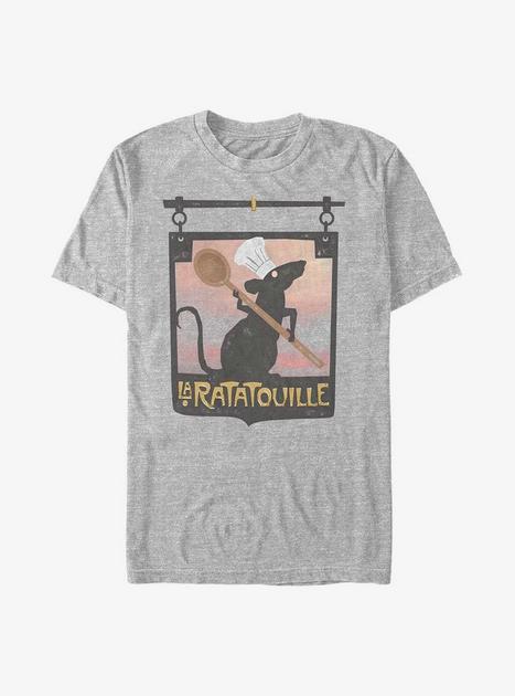 Disney Pixar Ratatouille La Ratatouille Sign T-Shirt - GREY | Hot Topic