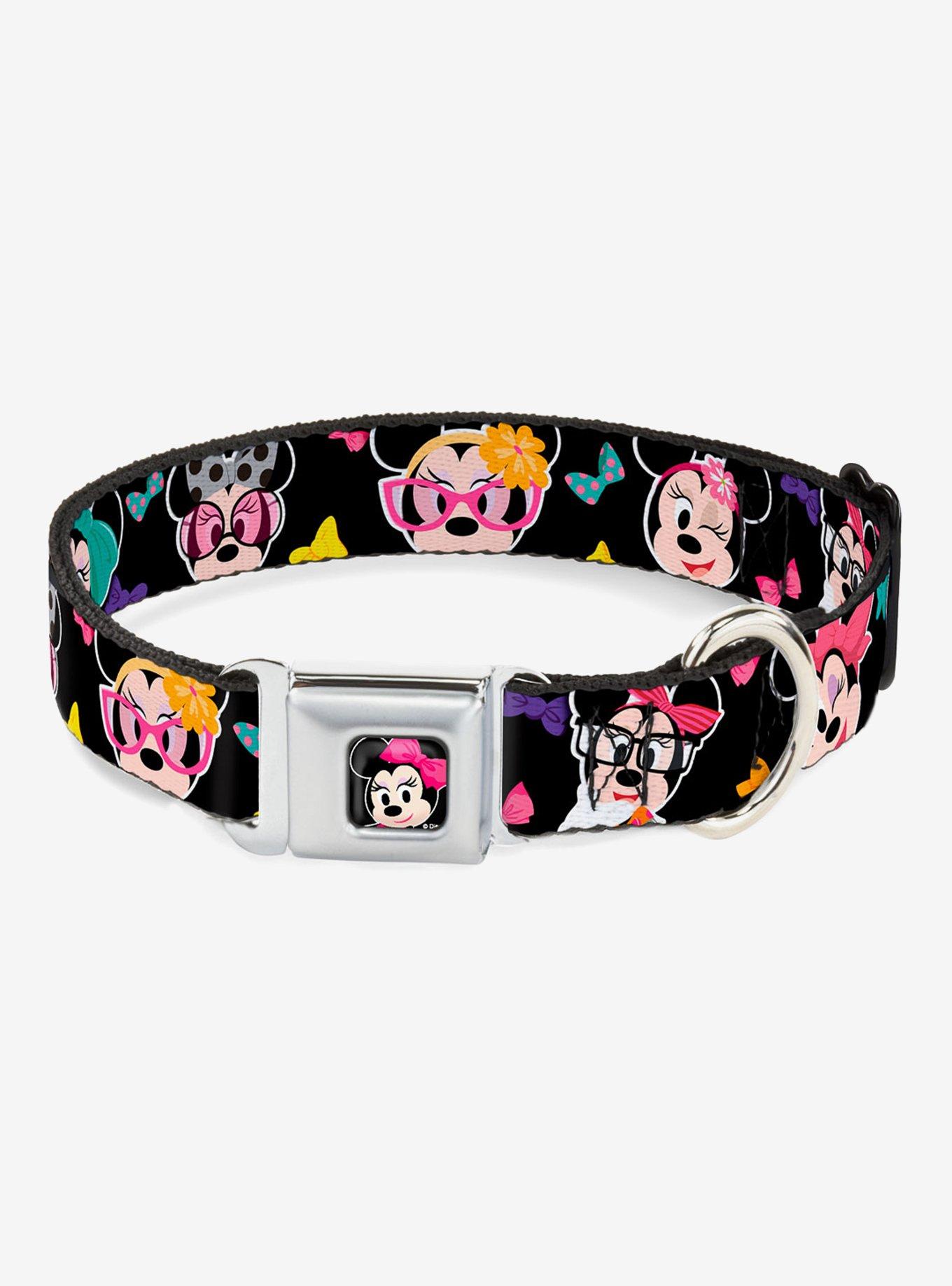 Disney Minnie Mouse Expressions Seatbelt Buckle Dog Collar | BoxLunch