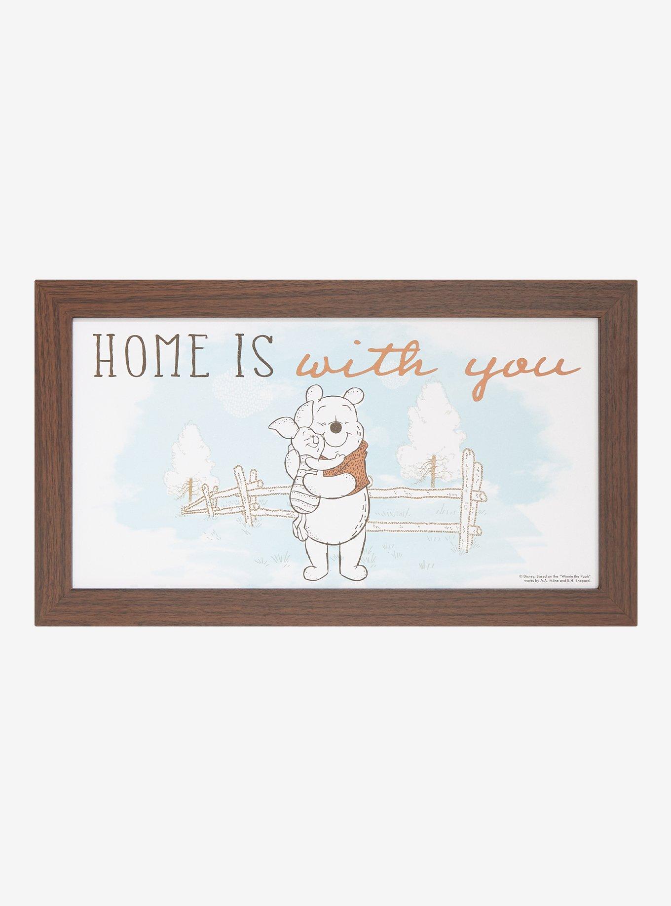Disney Winnie The Pooh Home Is With You Wall Art | Hot Topic