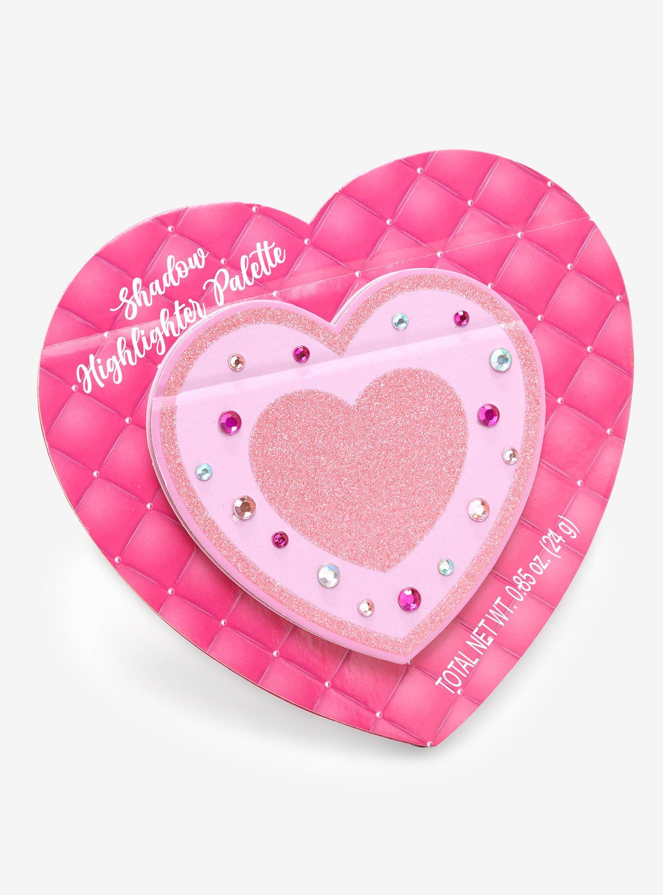 Pink Heart Eyeshadow & Highlighter Palette | Hot Topic