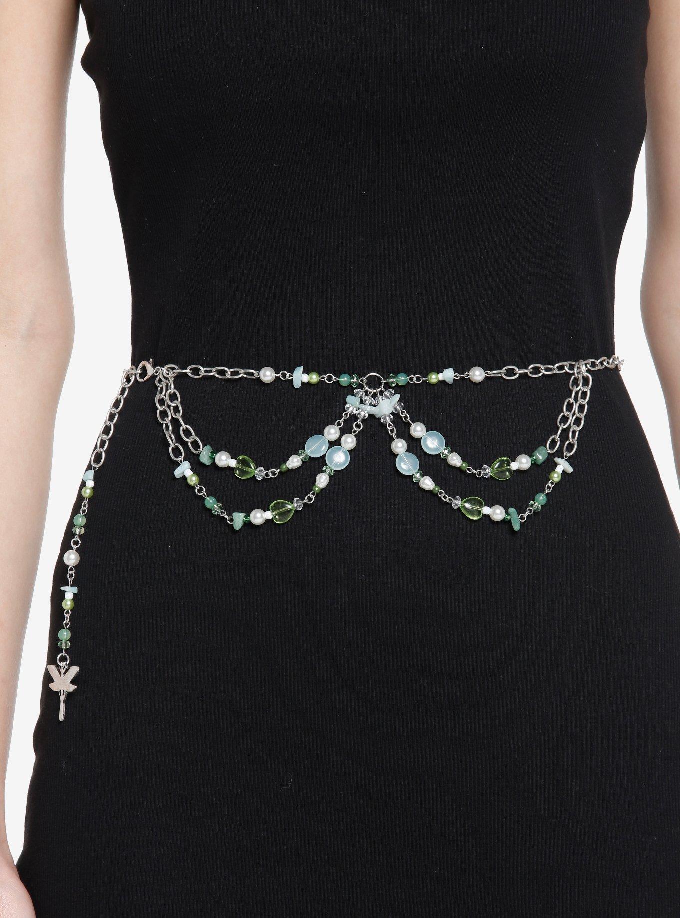 Fairy Bead Layered Chain Belt | Hot Topic