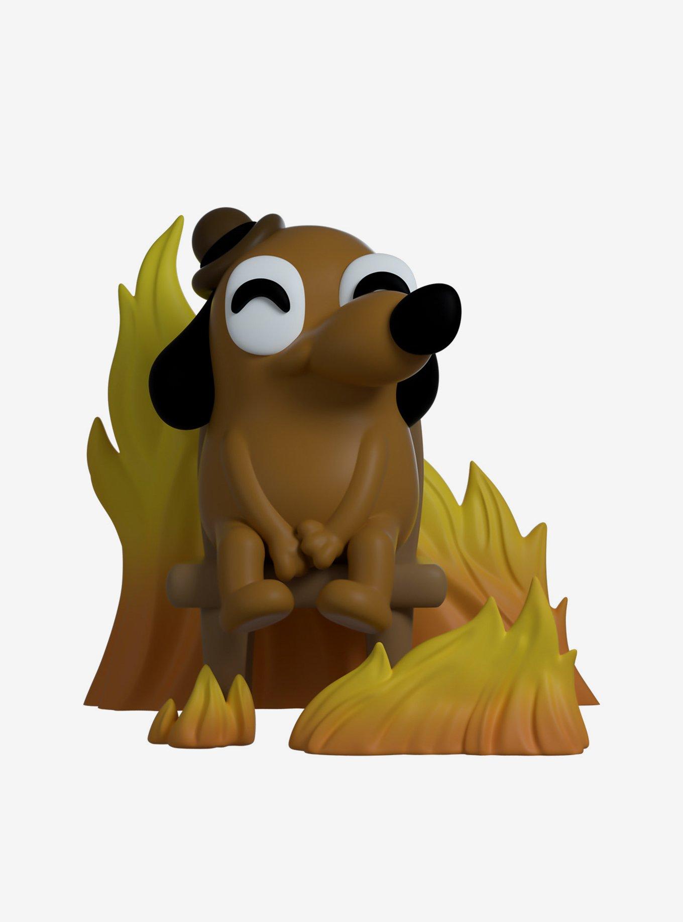 Youtooz This Is Fine Dog Meme Vinyl Figure | Hot Topic