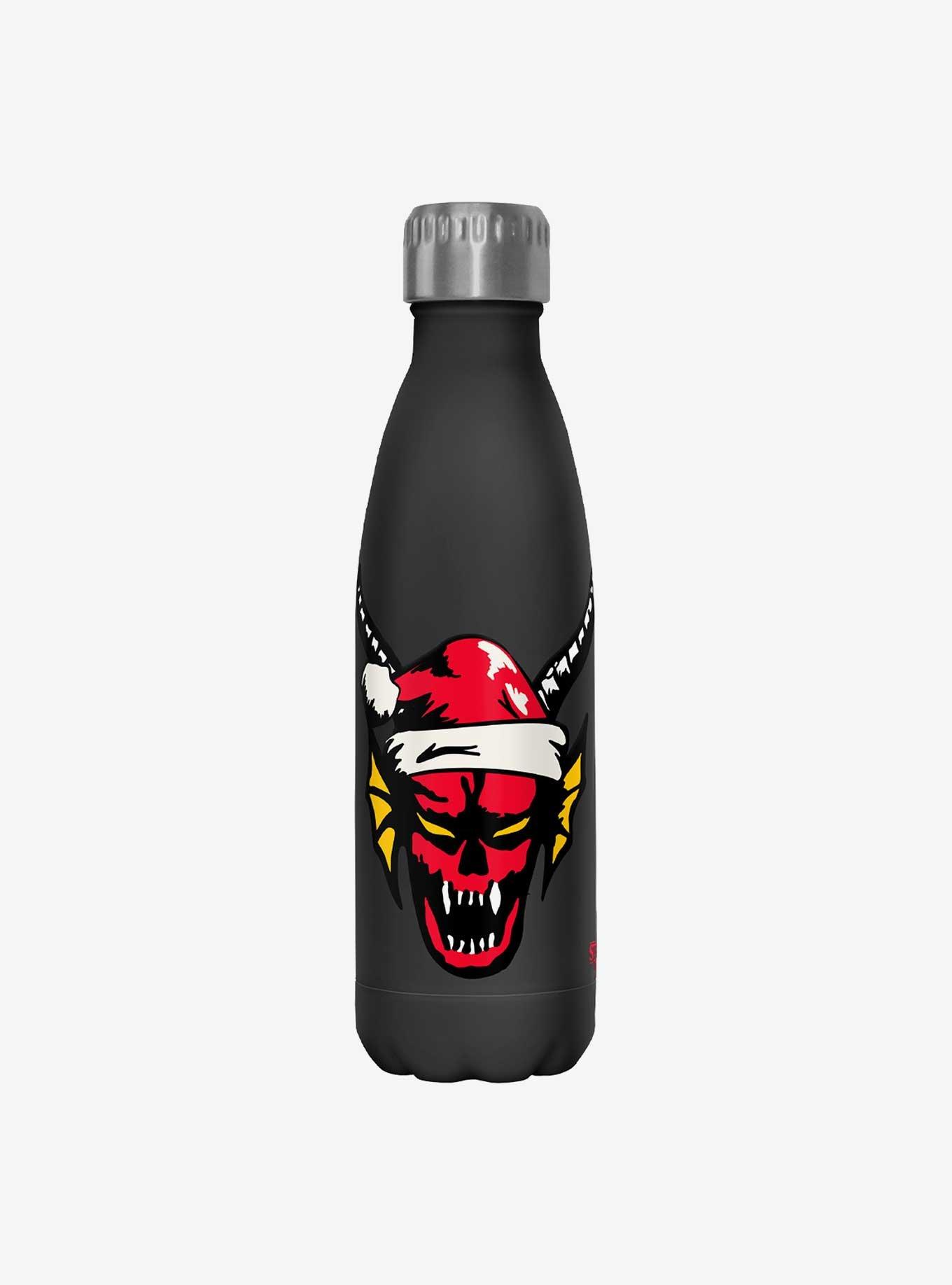 Stranger Things Santa Hellfire Demon Water Bottle - BLACK | BoxLunch