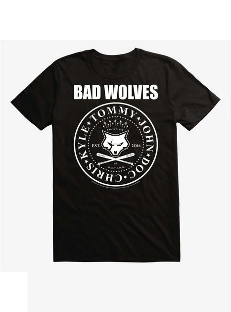 Bad Wolves Ramones Seal T-Shirt - BLACK | Hot Topic