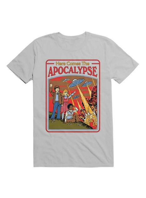 Here Comes The Apocalypse T-Shirt By Steven Rhodes - GREY | Hot Topic