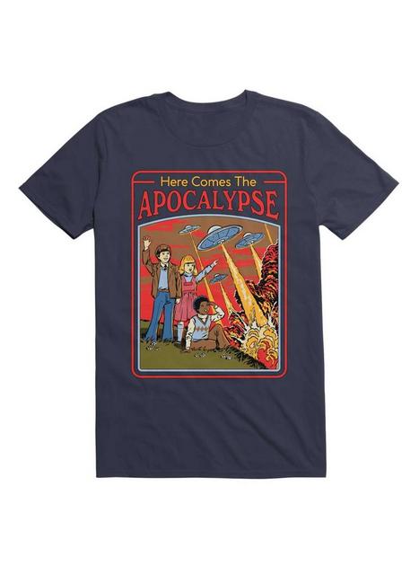 Here Comes The Apocalypse T-Shirt By Steven Rhodes - BLUE | Hot Topic