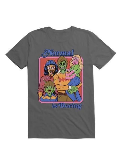 Normal Is Boring T-Shirt By Steven Rhodes - GREY | Hot Topic