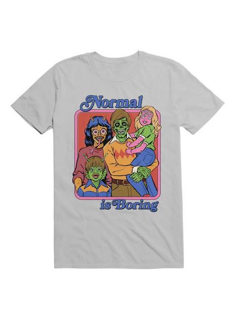 Normal Is Boring T-Shirt By Steven Rhodes - GREY | Hot Topic