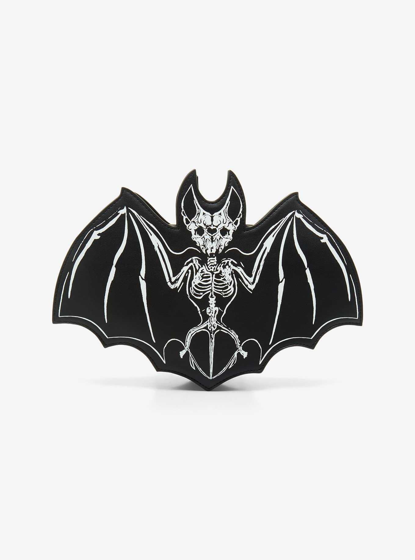 Bat Skeleton Glow-In-The-Dark Crossbody Bag | Hot Topic