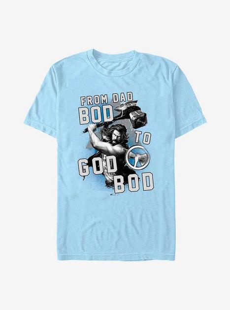 Marvel Thor: Love and Thunder From Dad Bod To God Bod T-Shirt - BLUE ...
