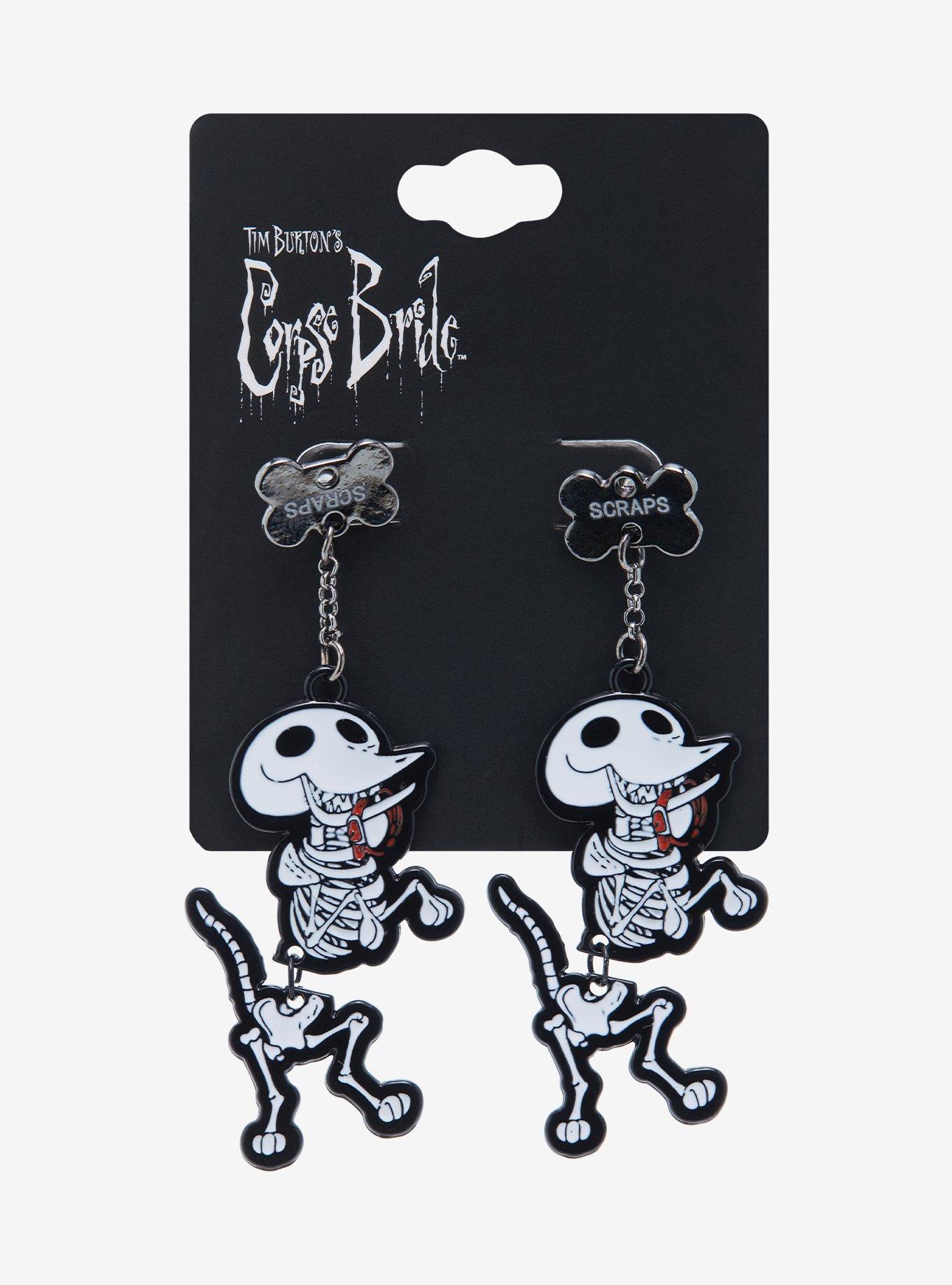 Corpse Bride Scraps Portrait Statement Earrings - BoxLunch Exclusive ...
