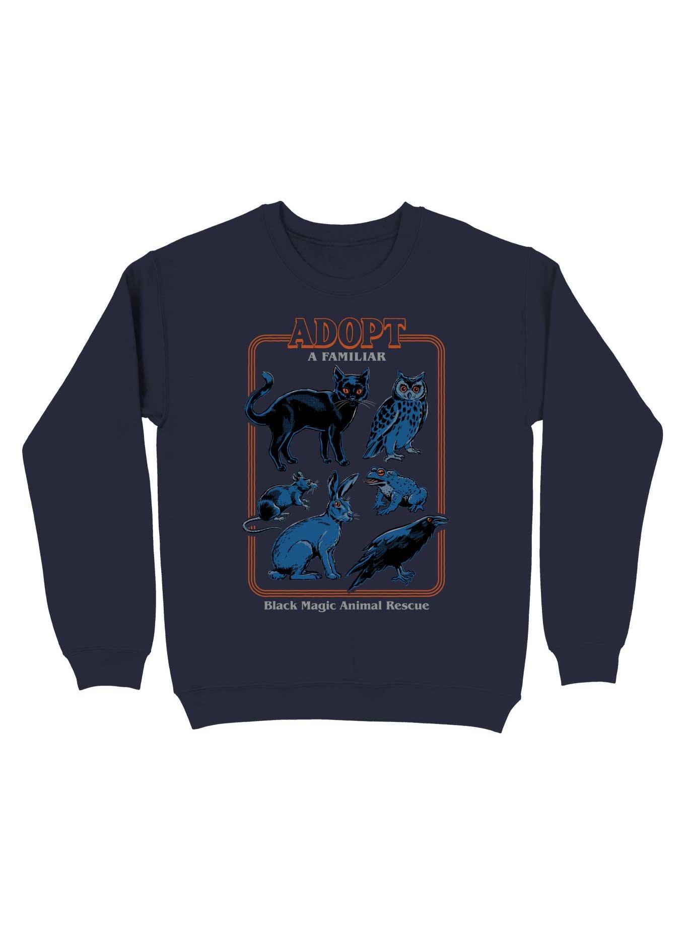 Adopt a Familiar Sweatshirt By Steven Rhodes - BLUE | Hot Topic