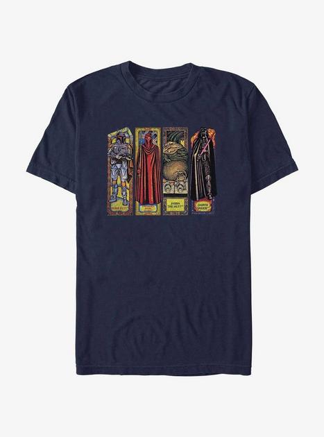 Star Wars Return Of The Jedi Stained Glass Character PanelsT-Shirt ...