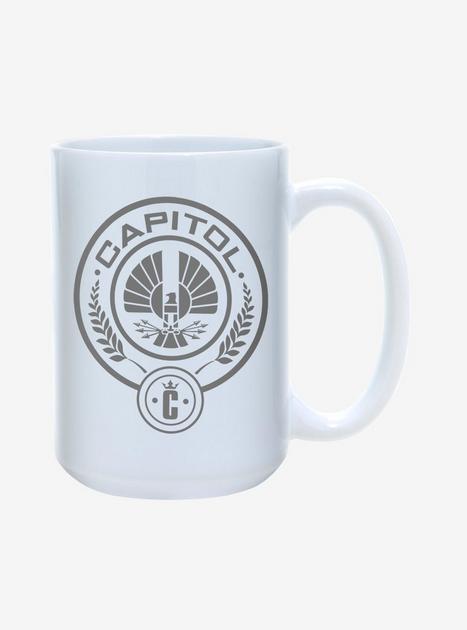 Hunger Games Capitol Symbol Mug 15oz - WHITE | Hot Topic
