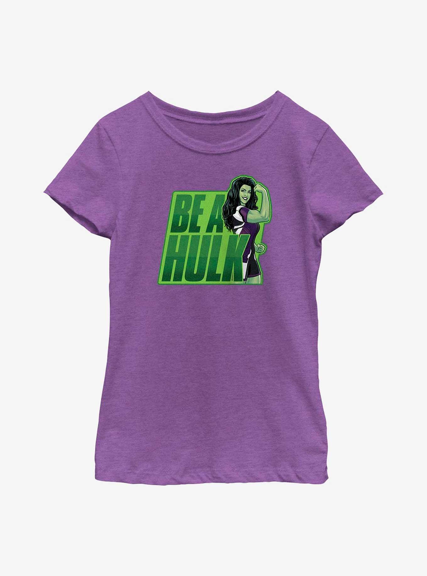 Marvel She-Hulk Be A Hulk Youth Girls T-Shirt - PURPLE | BoxLunch