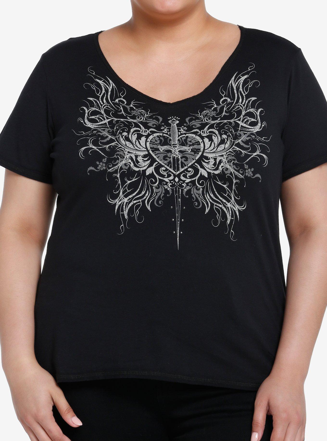 Cosmic Aura Dagger Heart Girls Top Plus Size Hot Topic