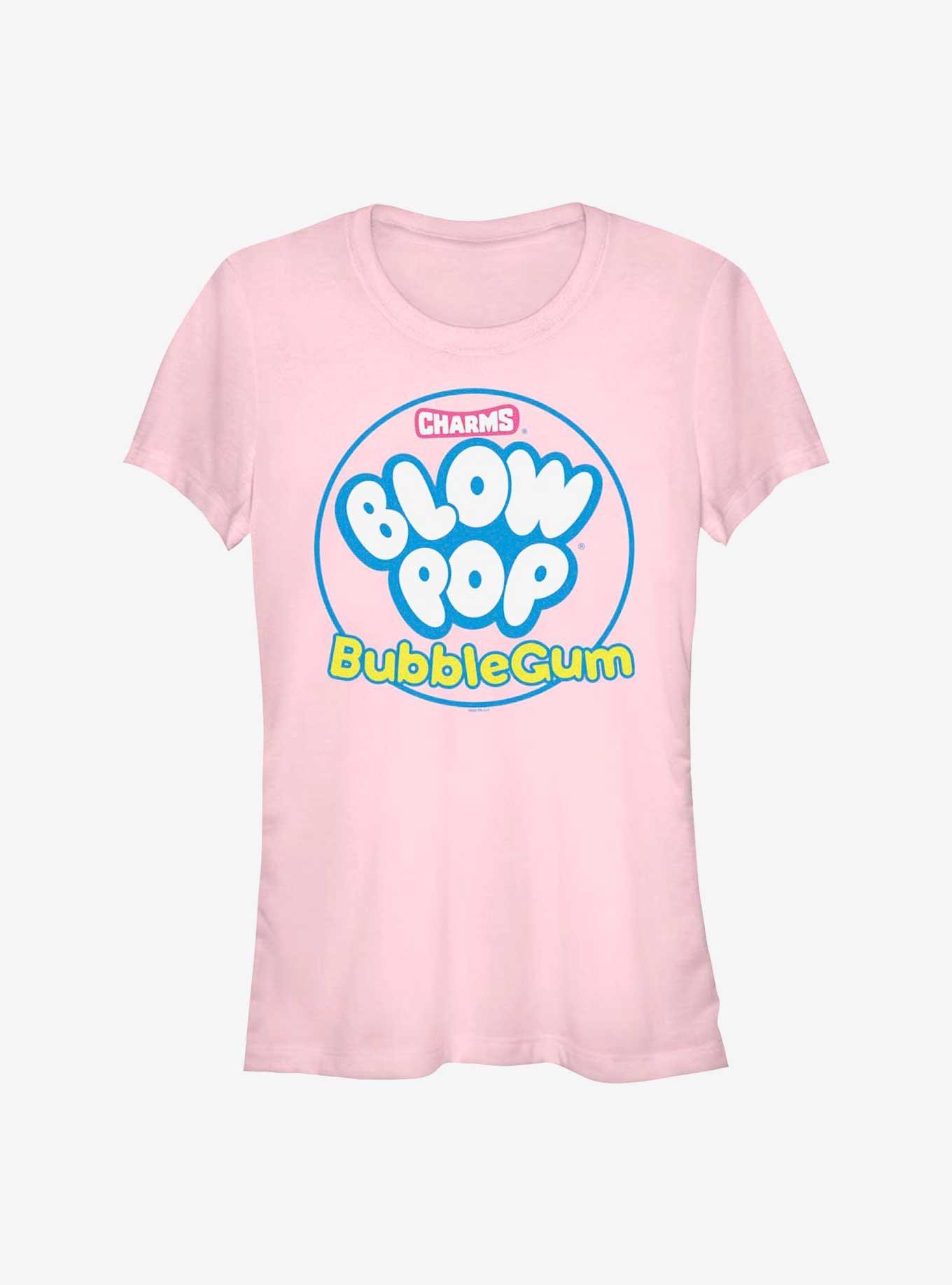 Tootsie Roll Blow Pop Bubble Gum Logo Girls T Shirt Pink Hot Topic