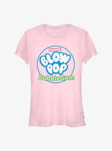 Tootsie Roll Blow Pop Bubble Gum Logo Girls T Shirt Pink Hot Topic