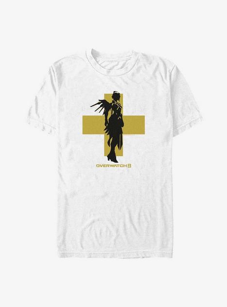 Overwatch 2 Mercy Silhouette T-Shirt - WHITE | Hot Topic