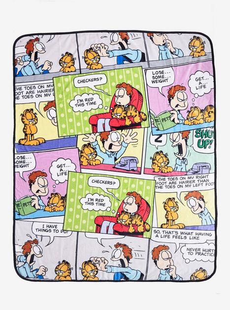 Garfield Comic Panels Throw Blanket | Hot Topic