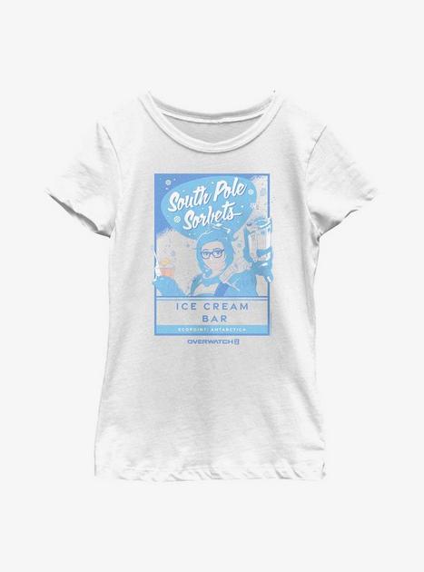 Overwatch 2 Mei Ice Cream Bar Youth Girls T-Shirt - WHITE | BoxLunch