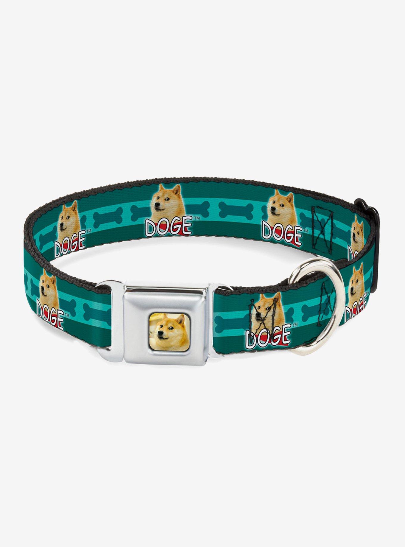 Doge Pose Bones Seatbelt Buckle Dog Collar | Hot Topic