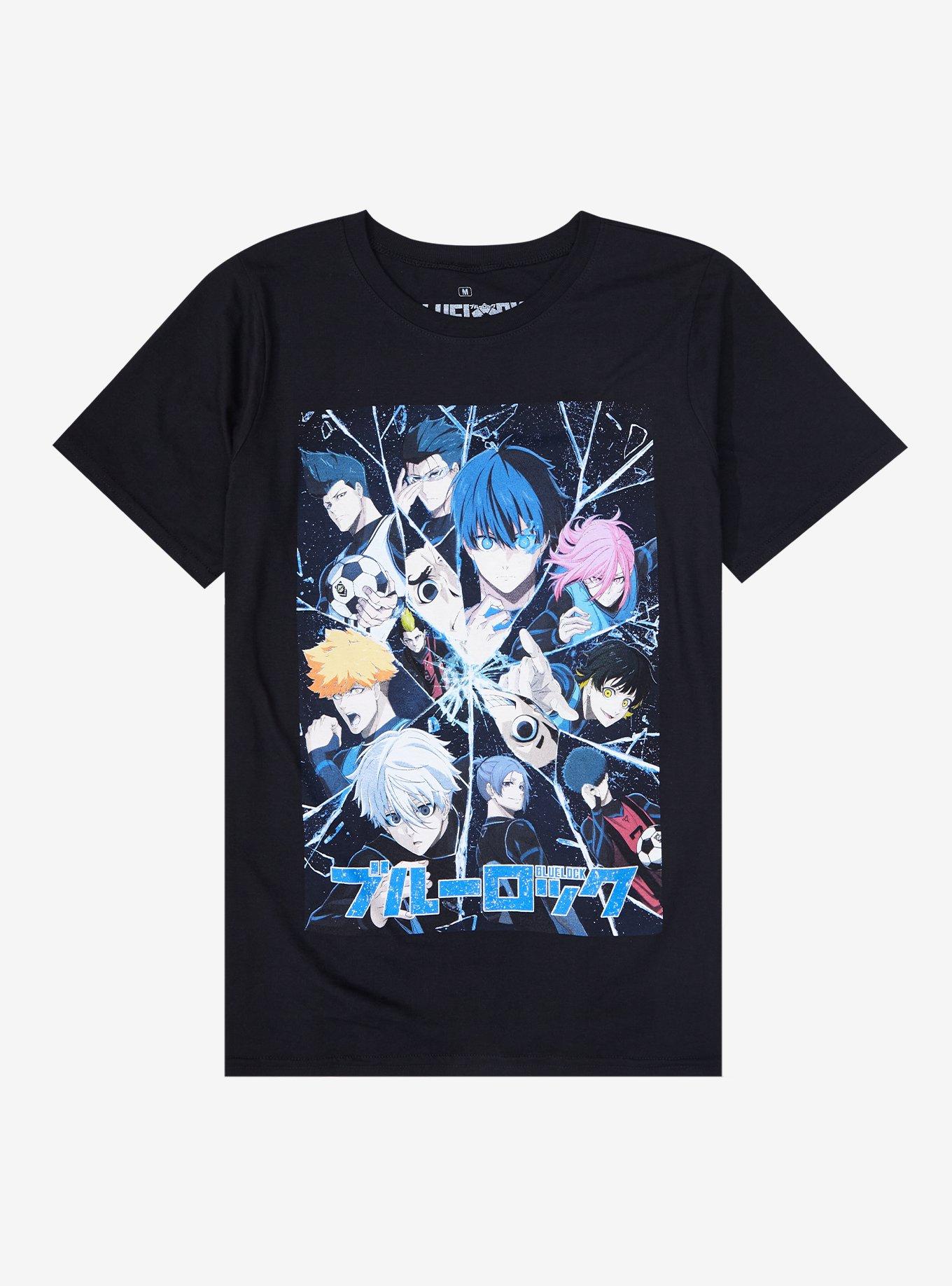 Blue Lock Shatter Collage Boyfriend Fit Girls T-Shirt | Hot Topic