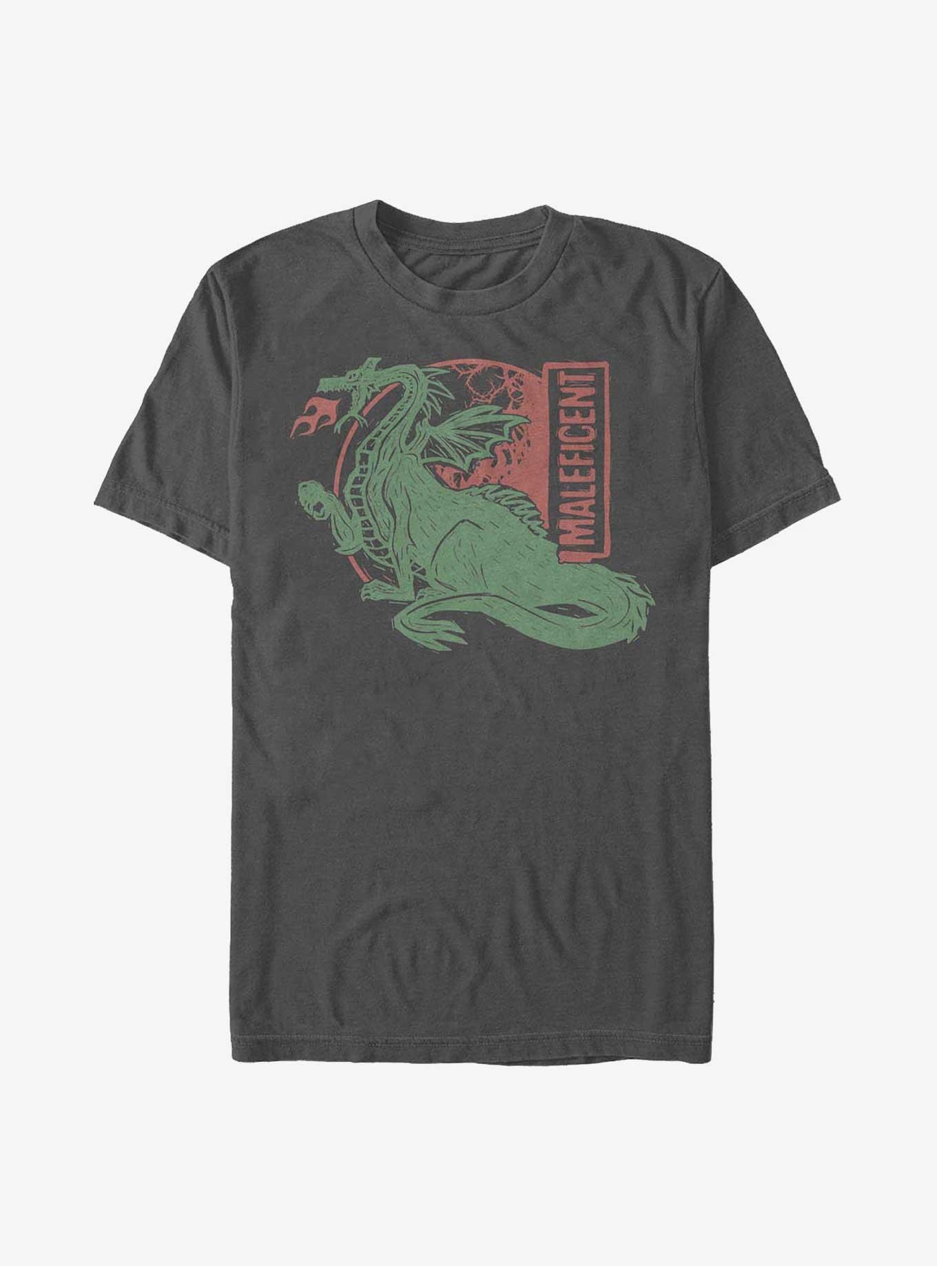 Disney Sleeping Beauty Maleficent Dragon Form T Shirt Grey Hot Topic