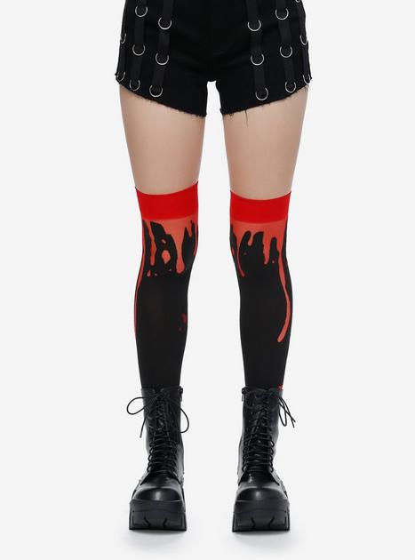 Red Blood Drop Thigh Highs | Hot Topic