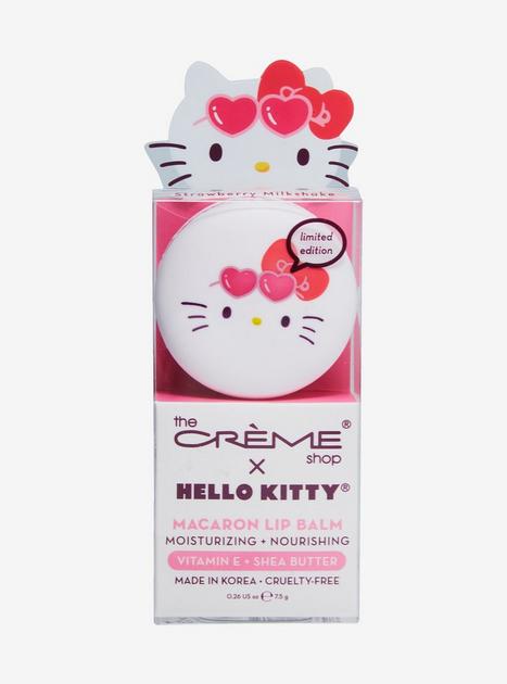 The Creme Shop Hello Kitty Strawberry Milkshake Macaron Lip Balm | Hot ...