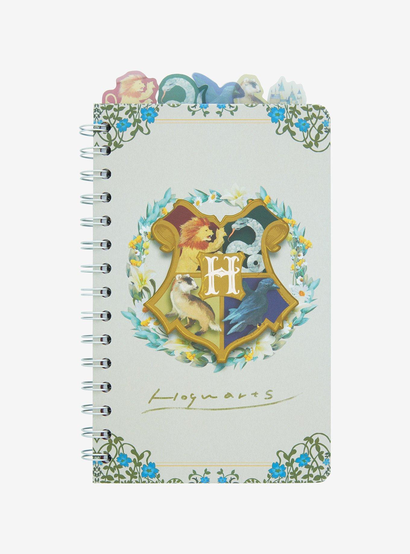 Harry Potter Floral Hogwarts Crest Figural Tab Journal | BoxLunch