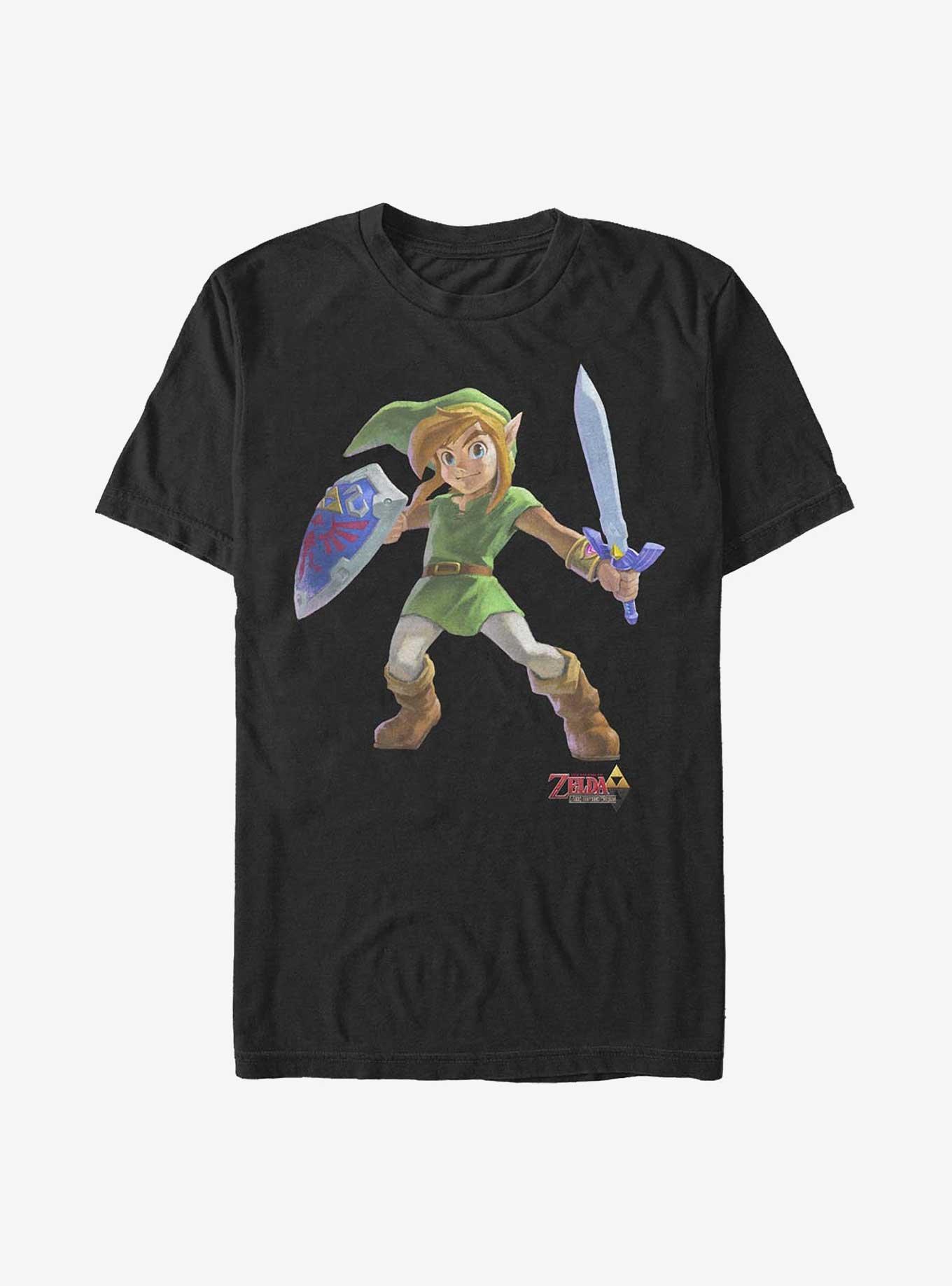 The Legend of Zelda Link T-Shirt - BLACK | BoxLunch
