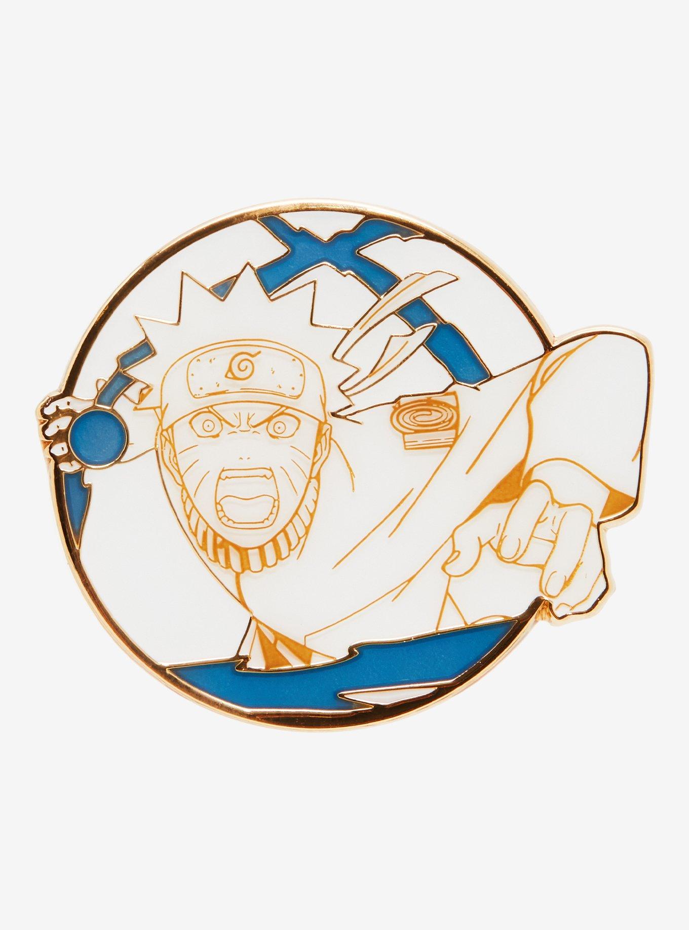 Naruto Shippuden Naruto Circle Frame Enamel Pin Boxlunch Exclusive