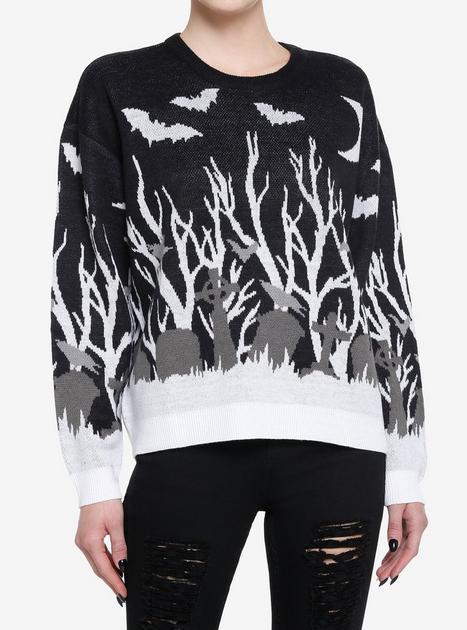Thorn & Fable Cemetery Girls Sweater | Hot Topic