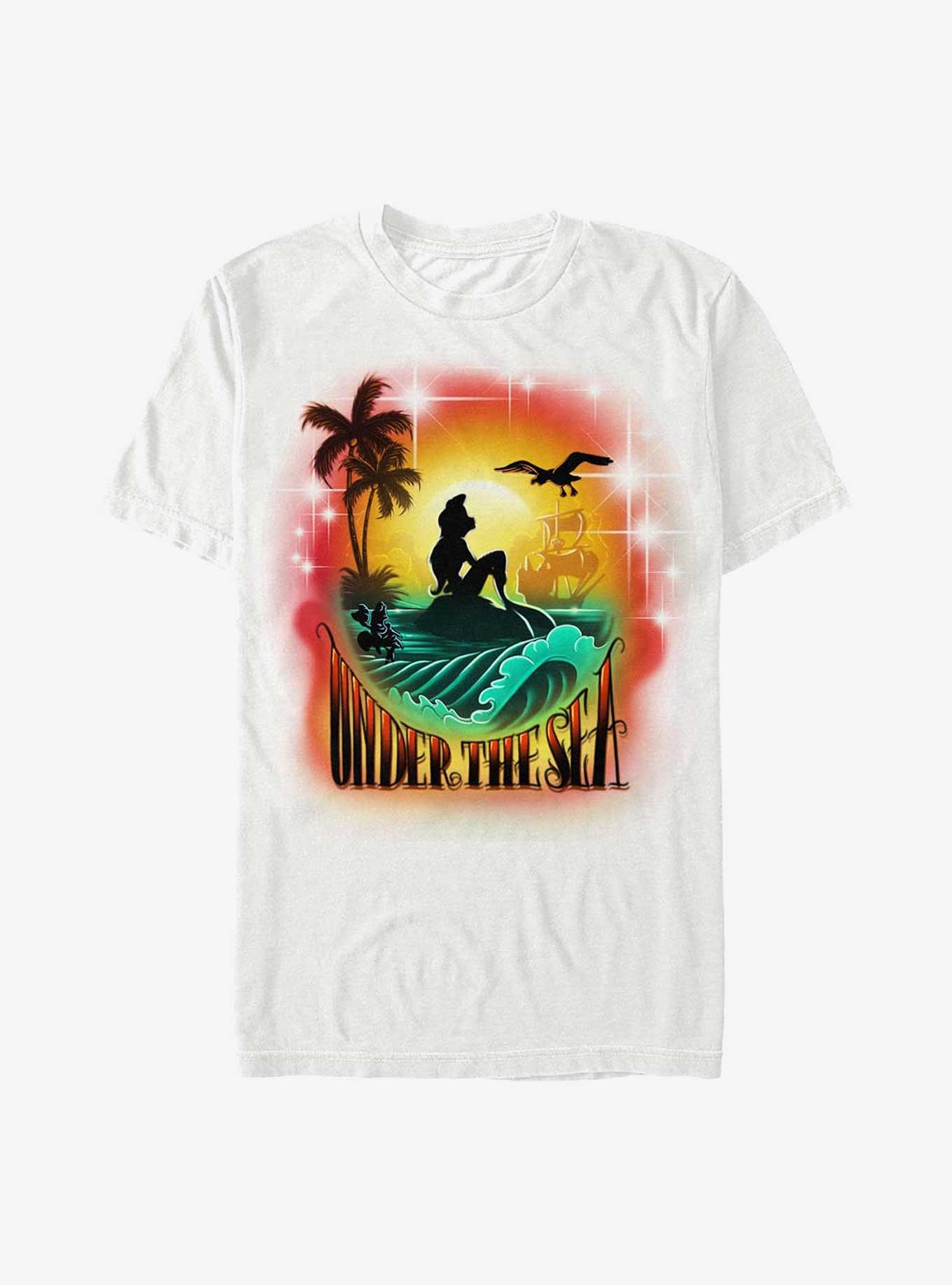 Disney The Little Mermaid Sunset Ariel T-Shirt - WHITE | BoxLunch