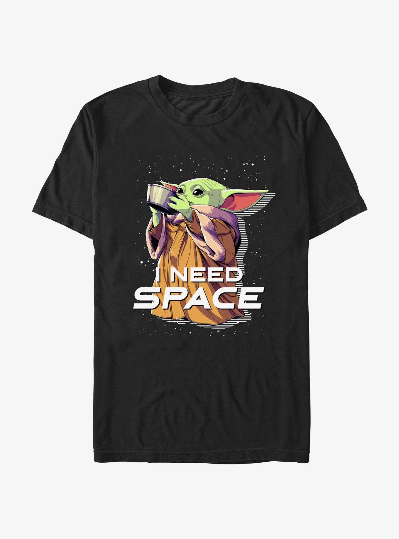 Star Wars The Mandalorian Grogu I Need Space T-Shirt - BLACK | BoxLunch
