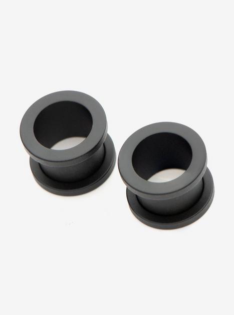 Steel Black Eyelet Plug 2 Pack | Hot Topic
