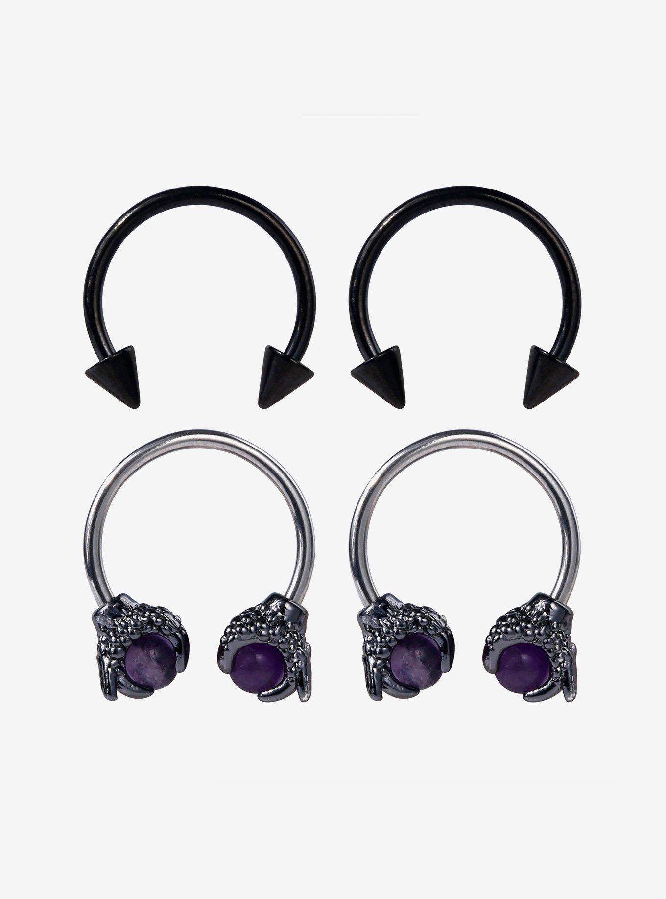 Steel Dragon Claw Circular Barbell 4 Pack | Hot Topic
