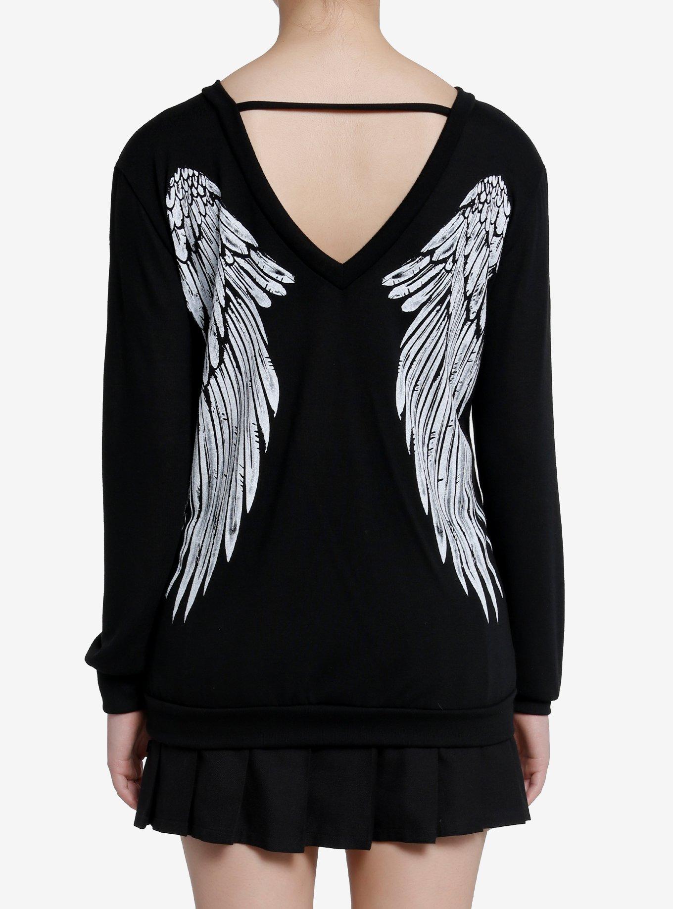 Angel Back Wings Girls Long-Sleeve Top | Hot Topic